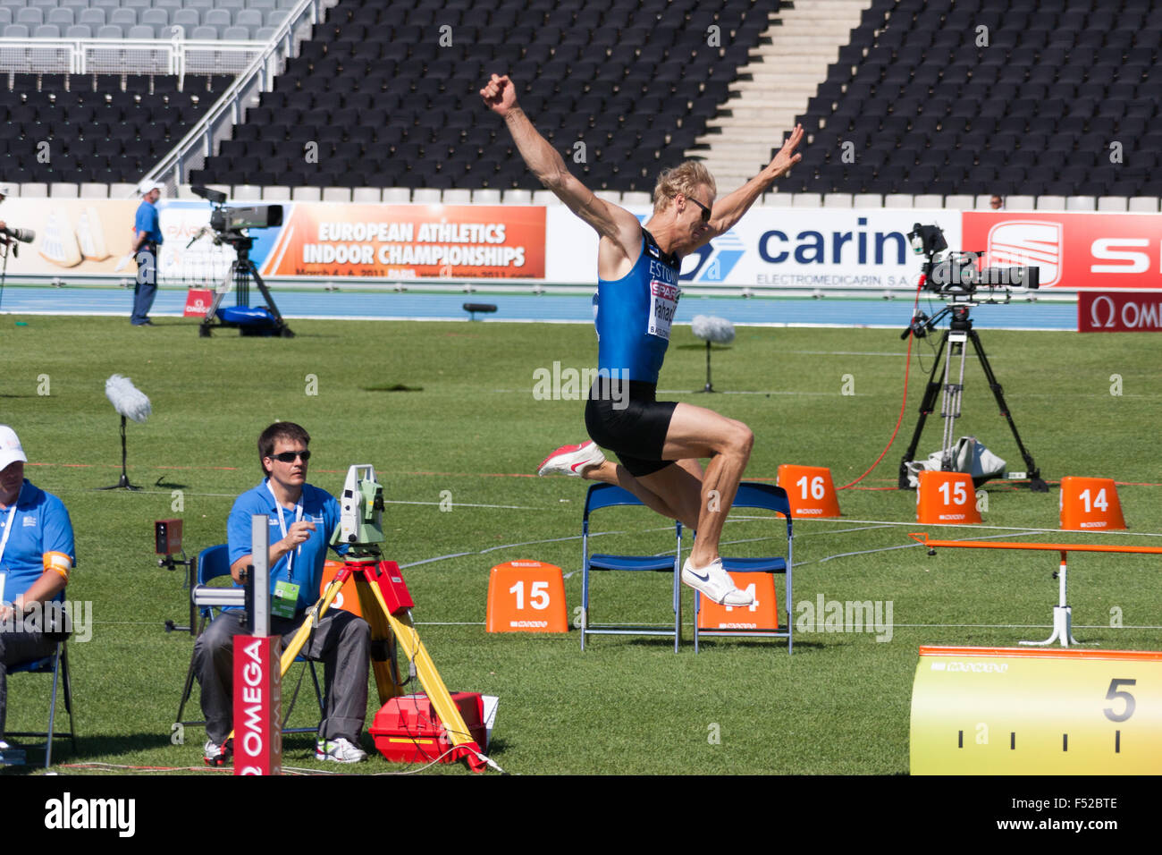 Mikk Pahapill from Estonia,Decathlon - Long jump, European Athletics ...