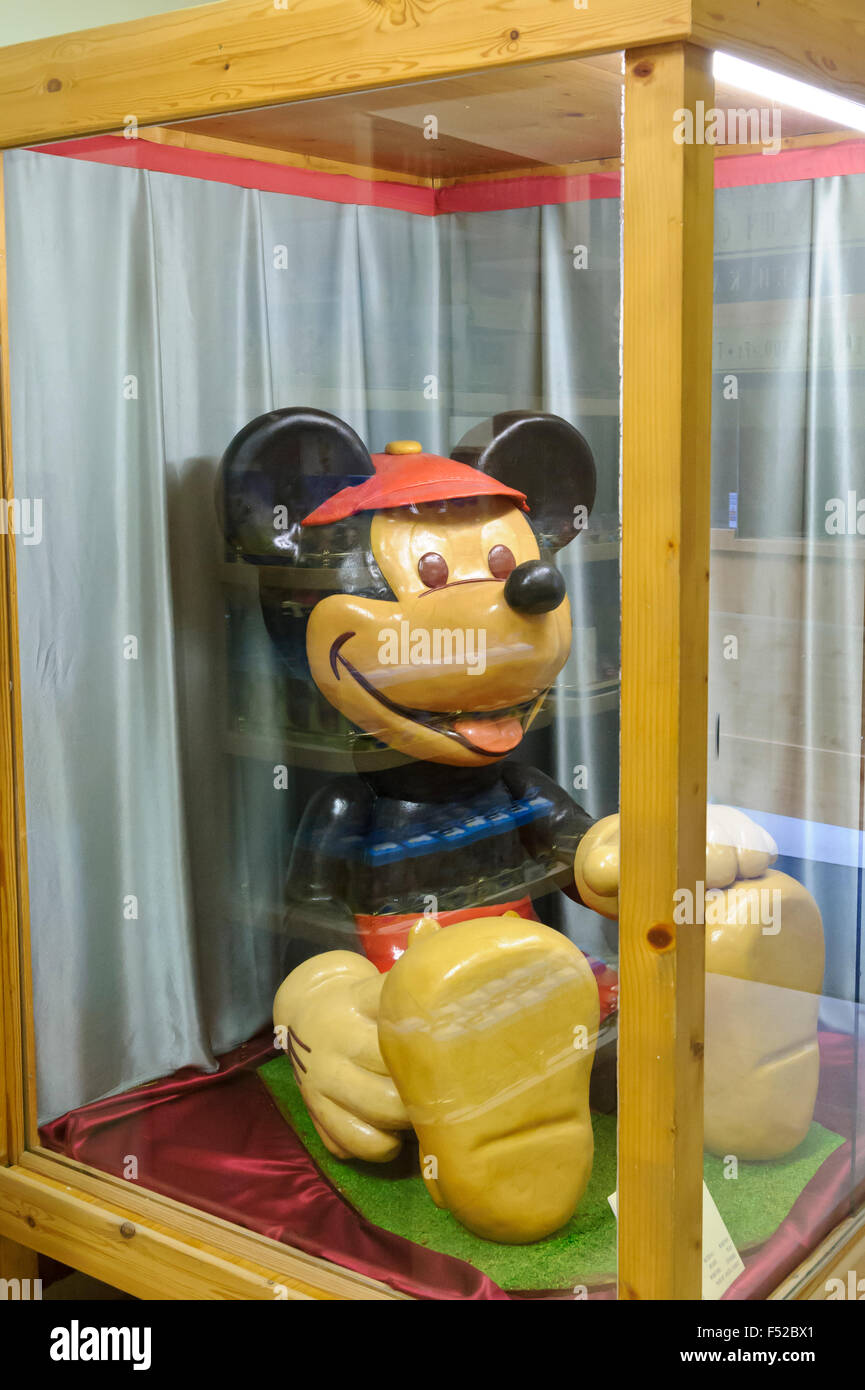 A handmade model of Disney Mickey character made of marzipan at the ...