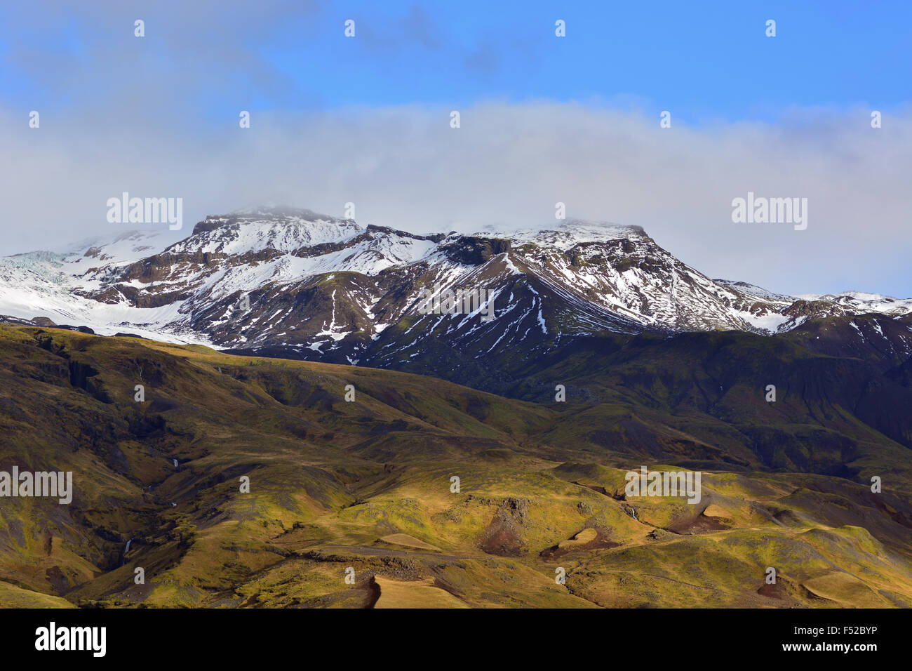 Eyjafjallajökull volcano in South Iceland Stock Photo - Alamy