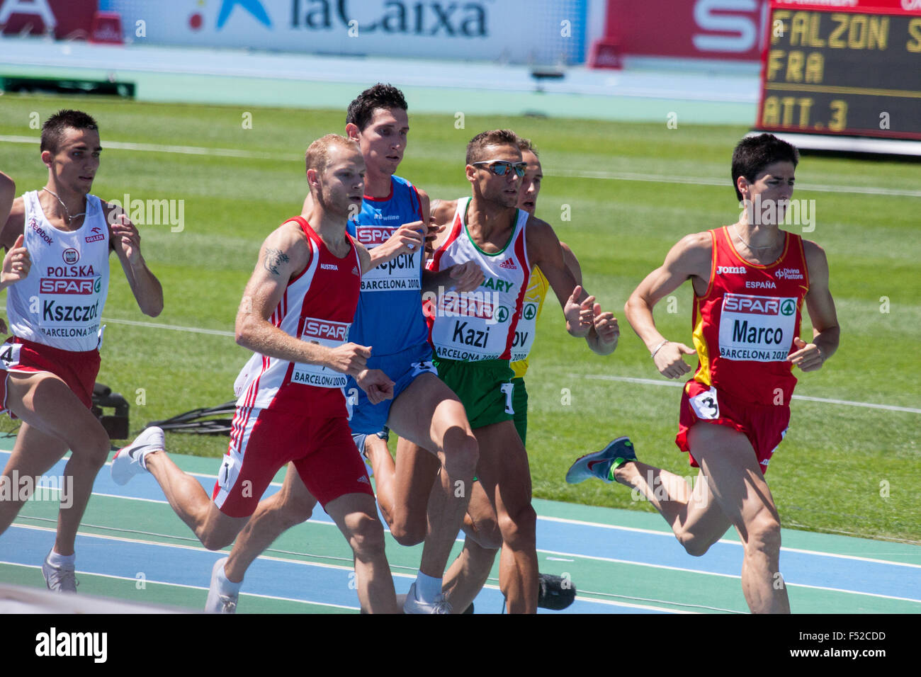 800 meters for men during European Athletics Championships Barcelona ...