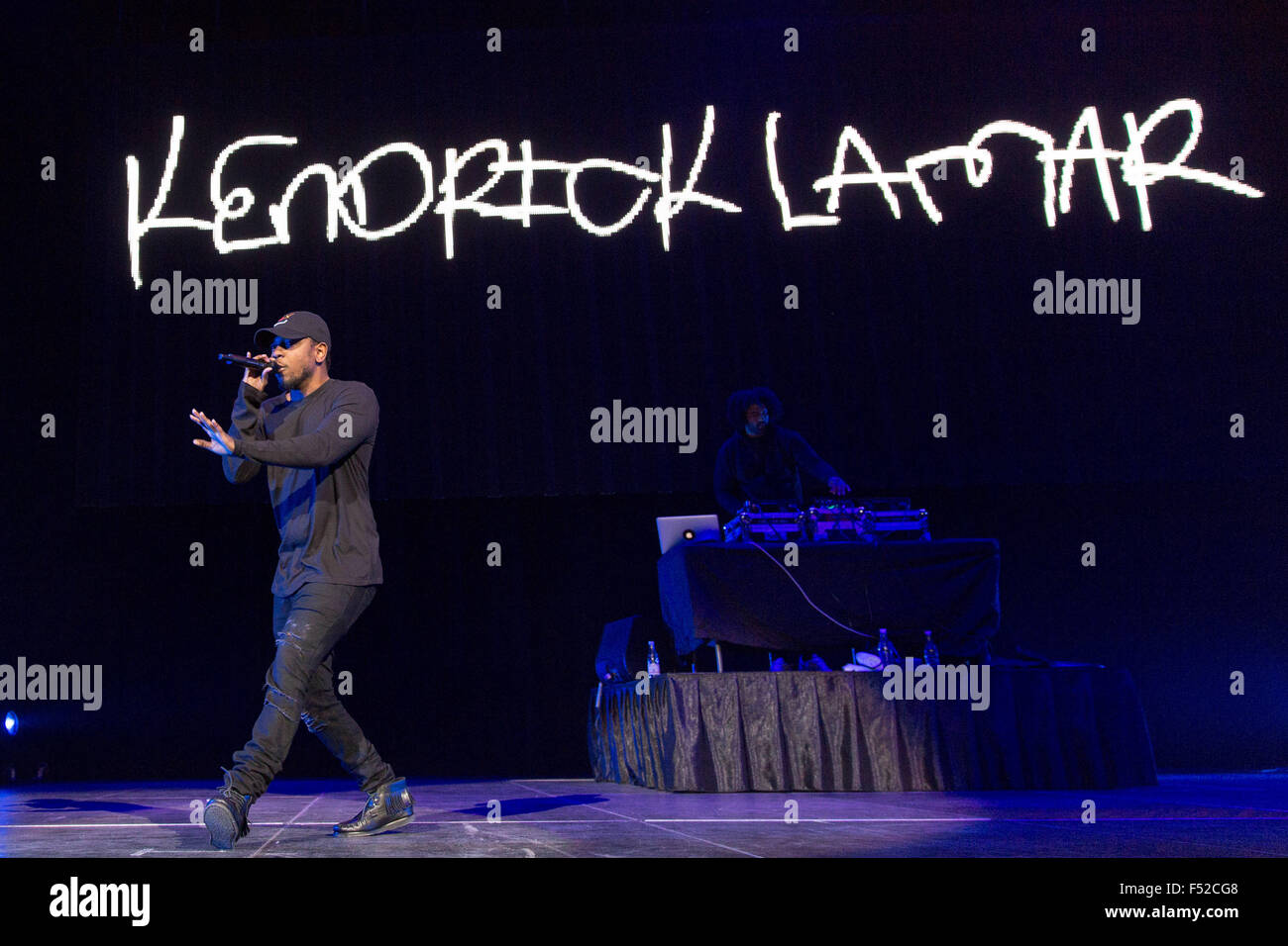 Chicago, Illinois, USA. 25th Oct, 2015. Rapper KENDRICK LAMAR performs ...
