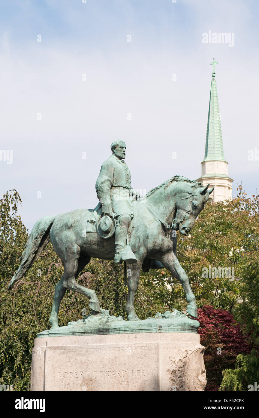 Equestrian monument to Robert E. Lee, Market Street Park ...