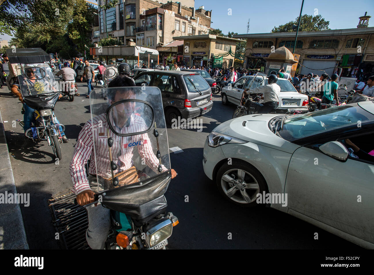 Traffic in Tehran, Iran Stock Photo - Alamy