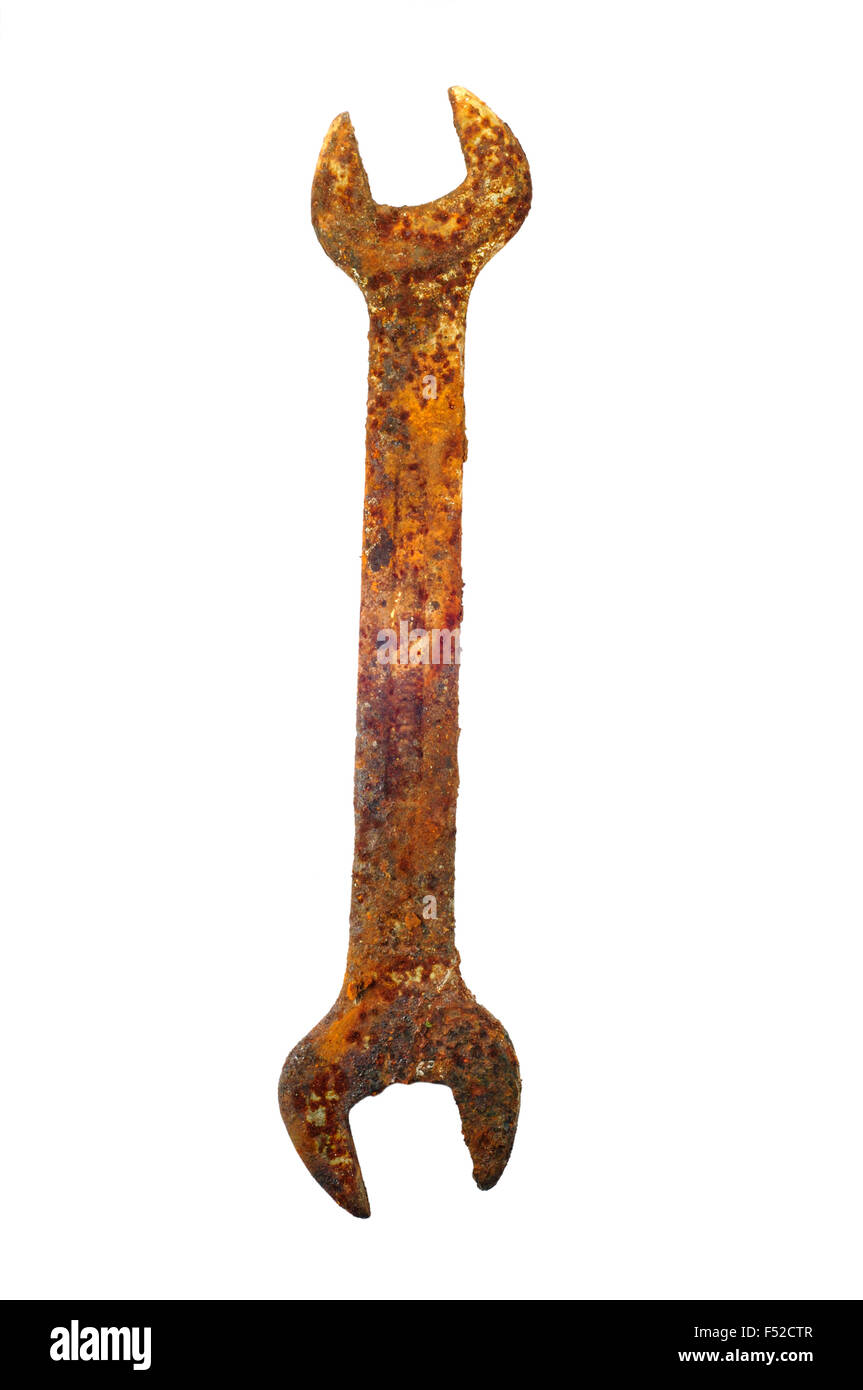 Antique Rust Wrench Stock Photo - Alamy