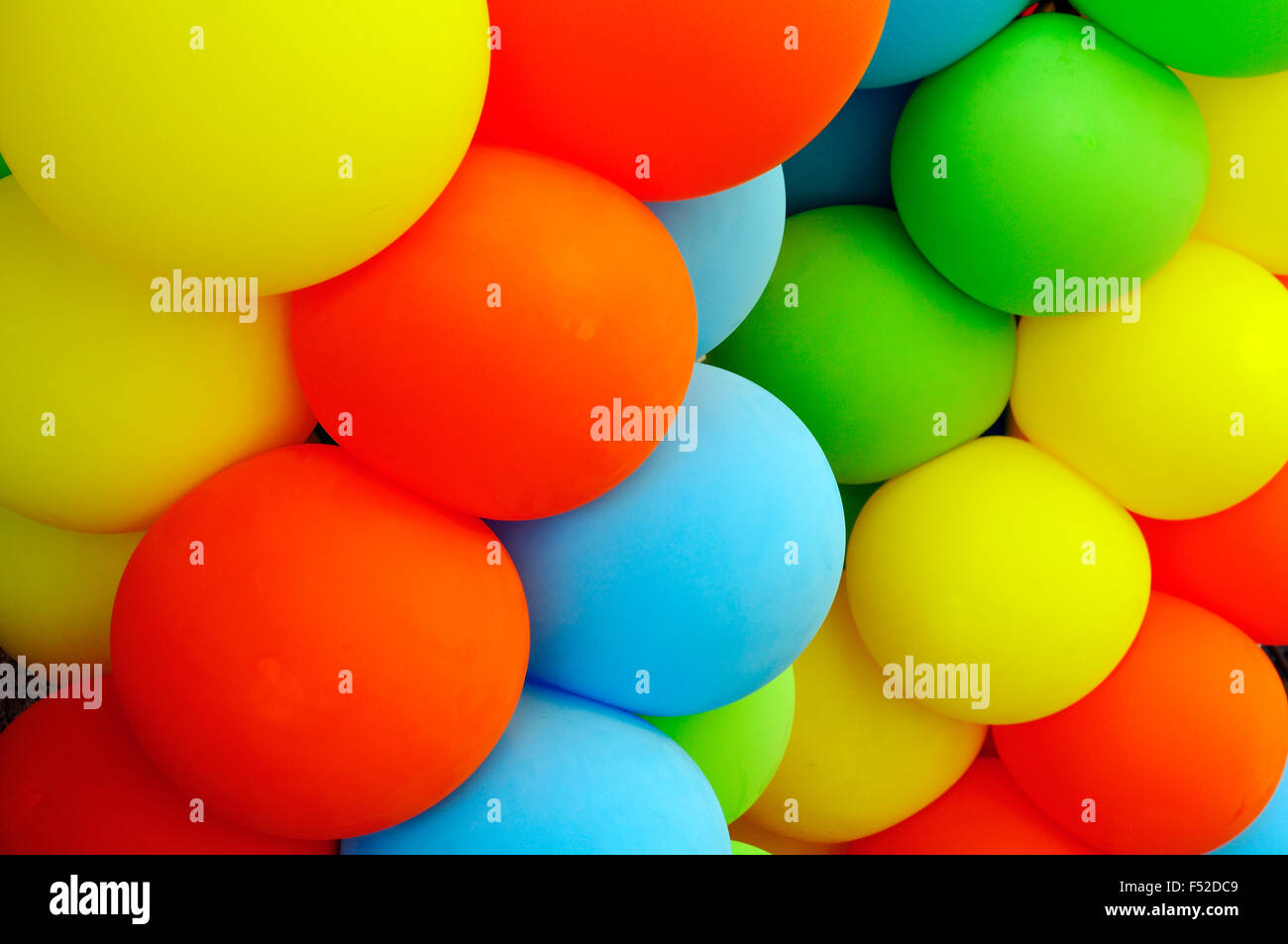 Bunch of Coloured Ballons Stock Photo - Alamy