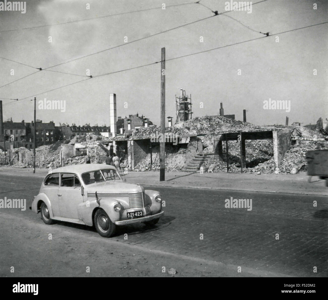 Buildings damaged by the bombing , Hamburg, Germany Stock Photo - Alamy