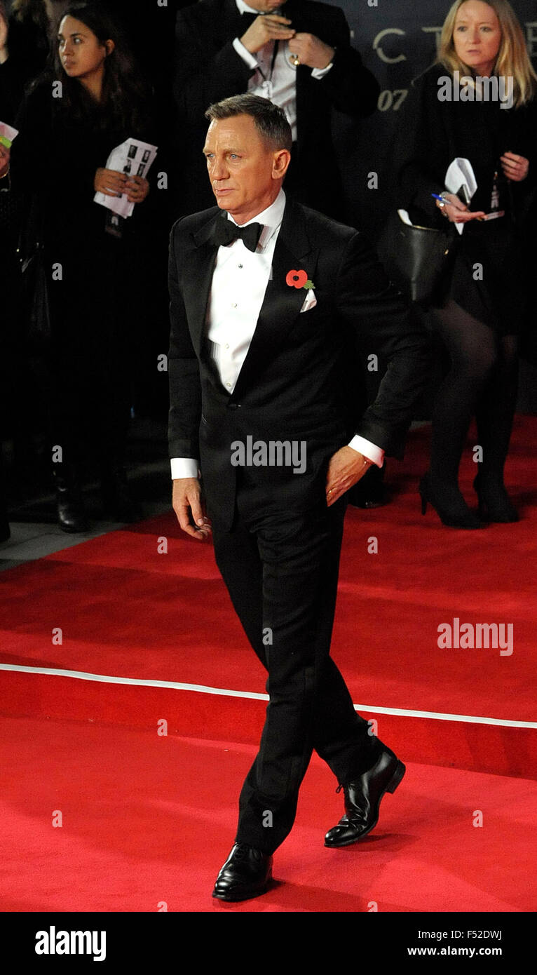 London, UK. 26th October, 2015. Daniel Craig attending the Royal Film ...