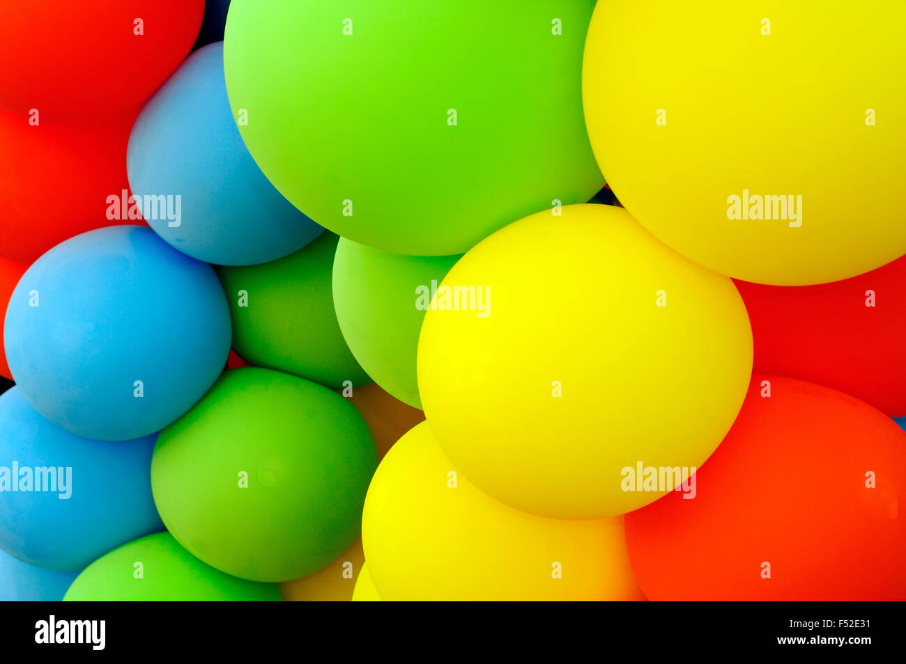 Bunch of Coloured Ballons Stock Photo - Alamy