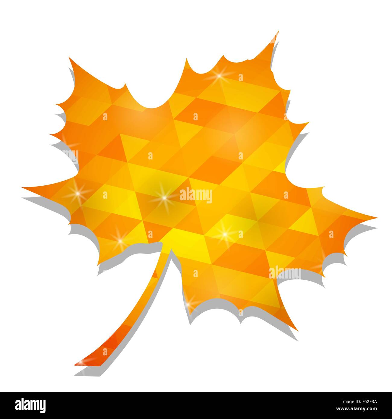 Leaf changes color Stock Vector Images - Alamy