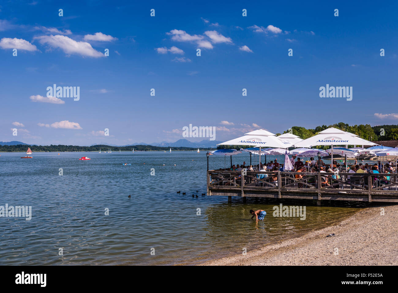 Lake waginger see at beach waging hi-res stock photography and images ...