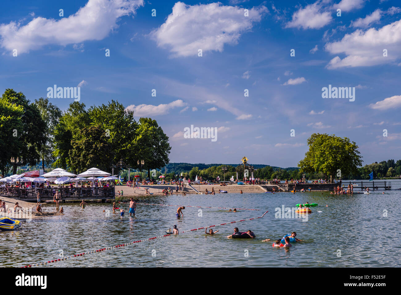 Germany, Bavaria, Upper Bavaria, Rupertiwinkel, lake Waginger See ...