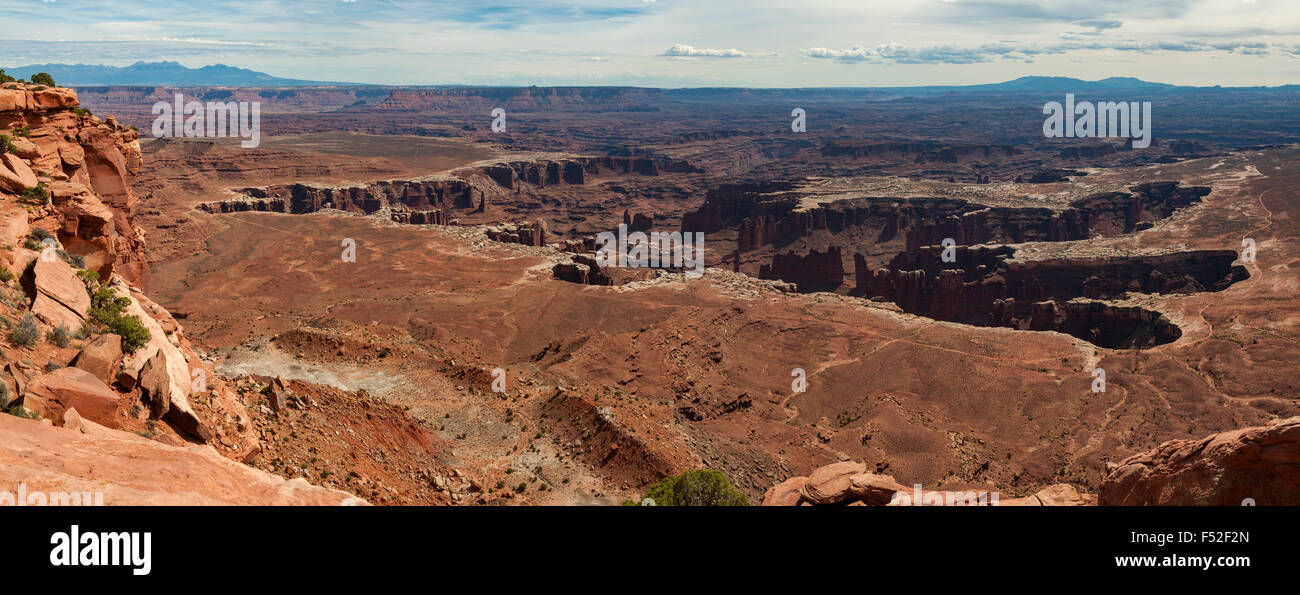 Grand View Point Panorama, Canyonlands NP, Utah, USA Stock Photo - Alamy
