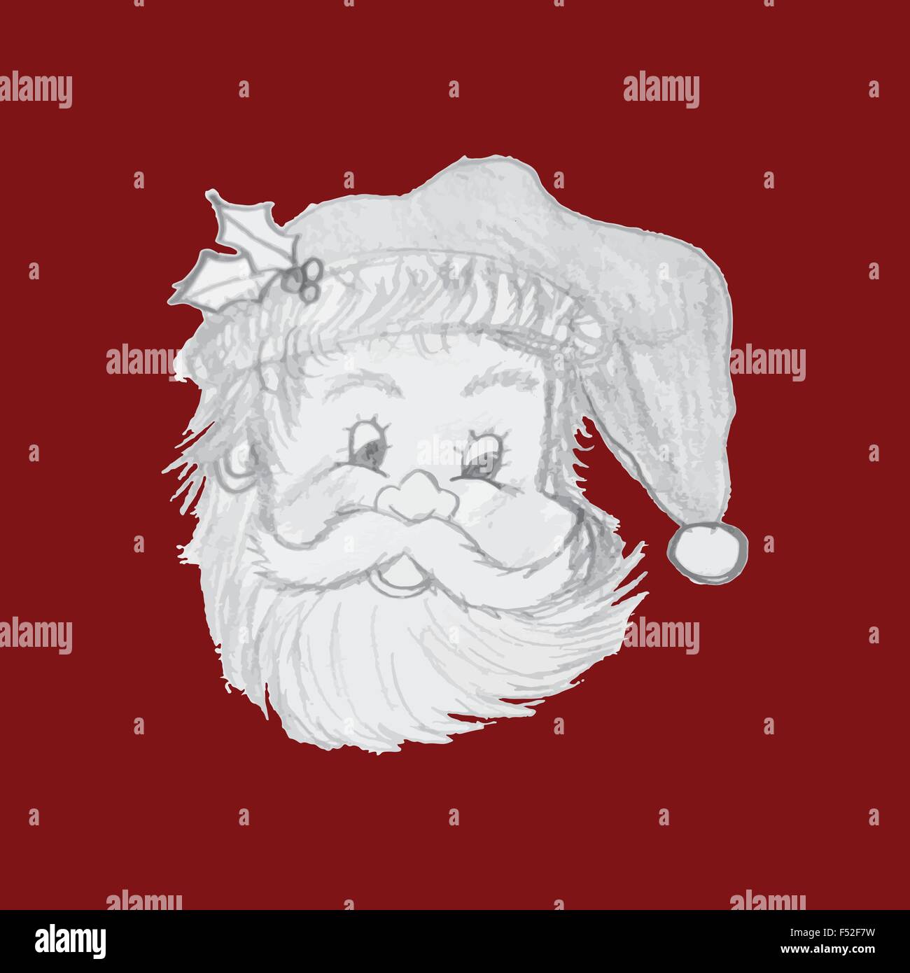 Hand-drawn Santa Claus Stock Vector Image & Art - Alamy