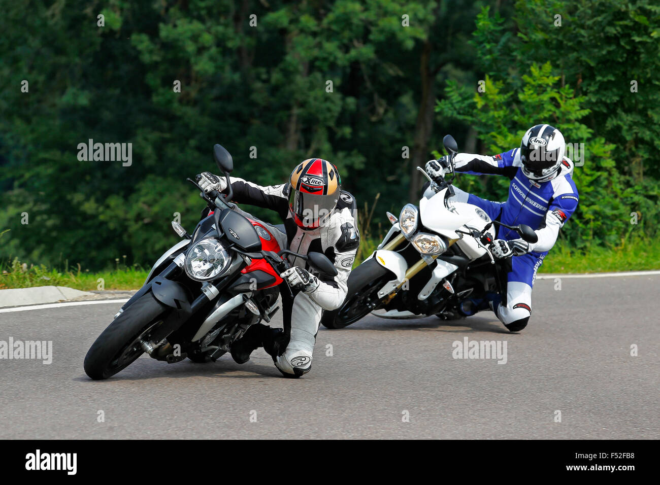 Motorcycles, three-cylinder engine, MV Agusta Brutale 675, Triumph ...