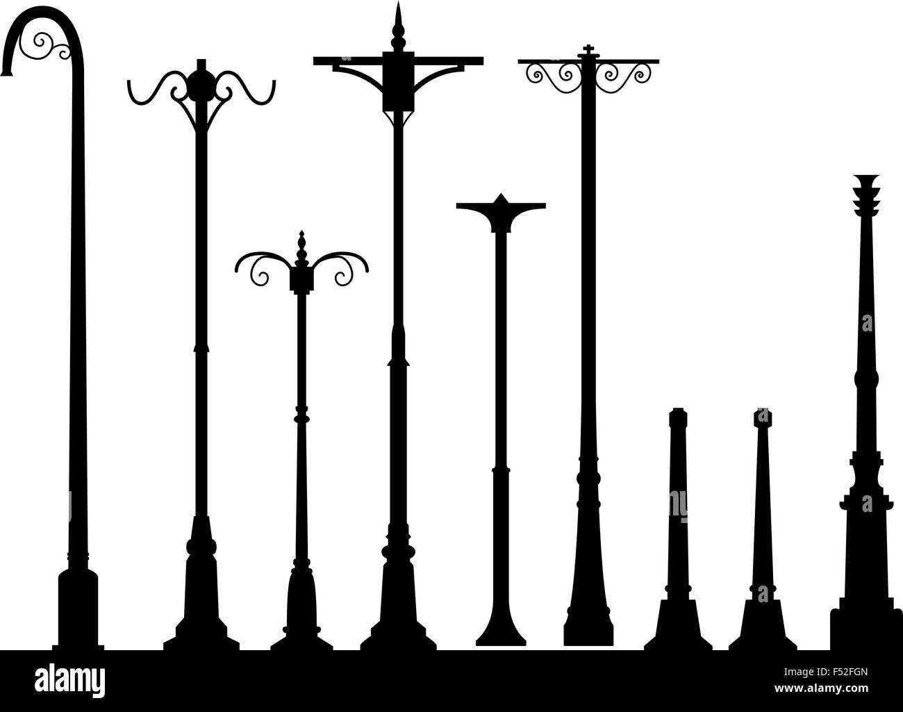 Set of pole Stock Vector Image & Art - Alamy