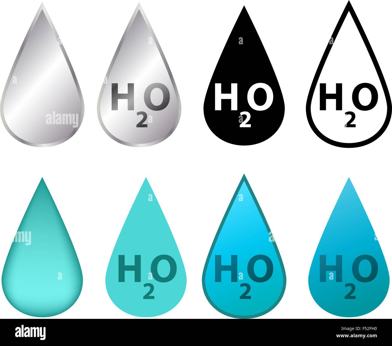 Set of water icons Stock Vector Image & Art - Alamy