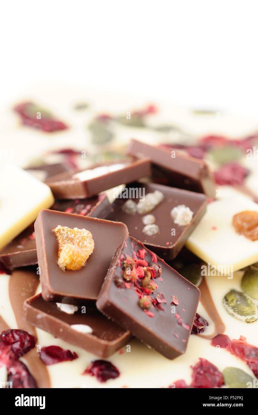 Various bars of chocolate Stock Photo - Alamy
