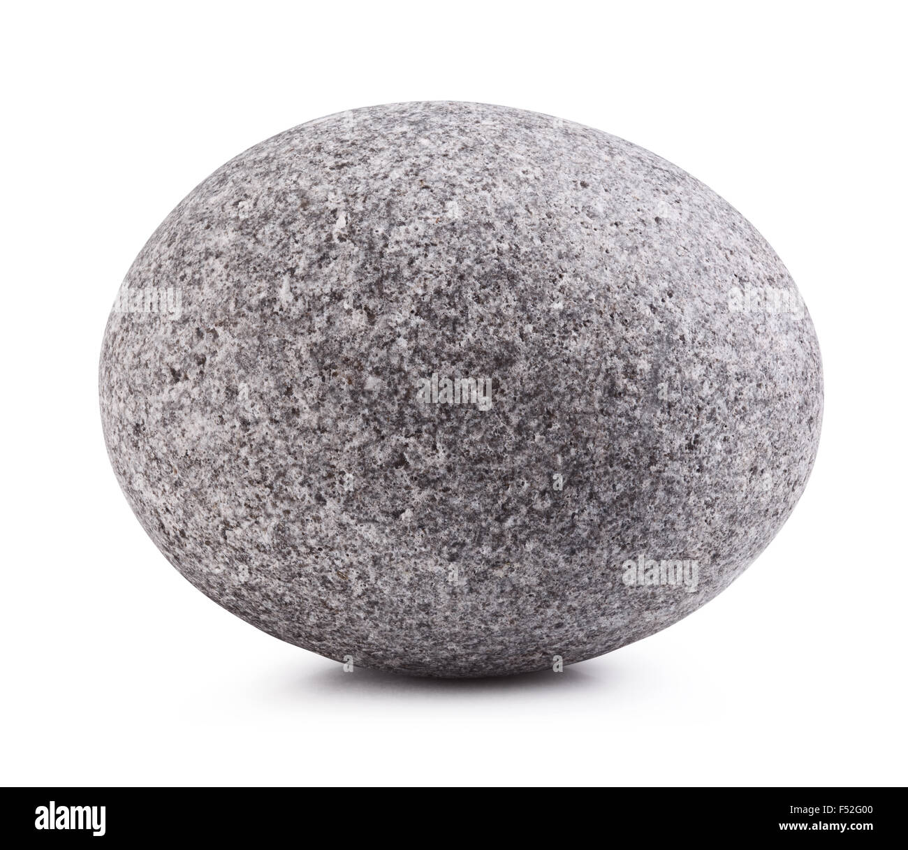 Round gray stone isolated on a white background. Clipping Path Stock ...