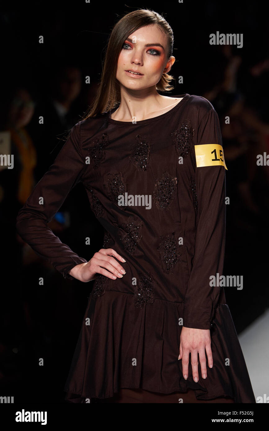 Model walking at the TATSUAKI By Dan Liu show during Toronto world ...