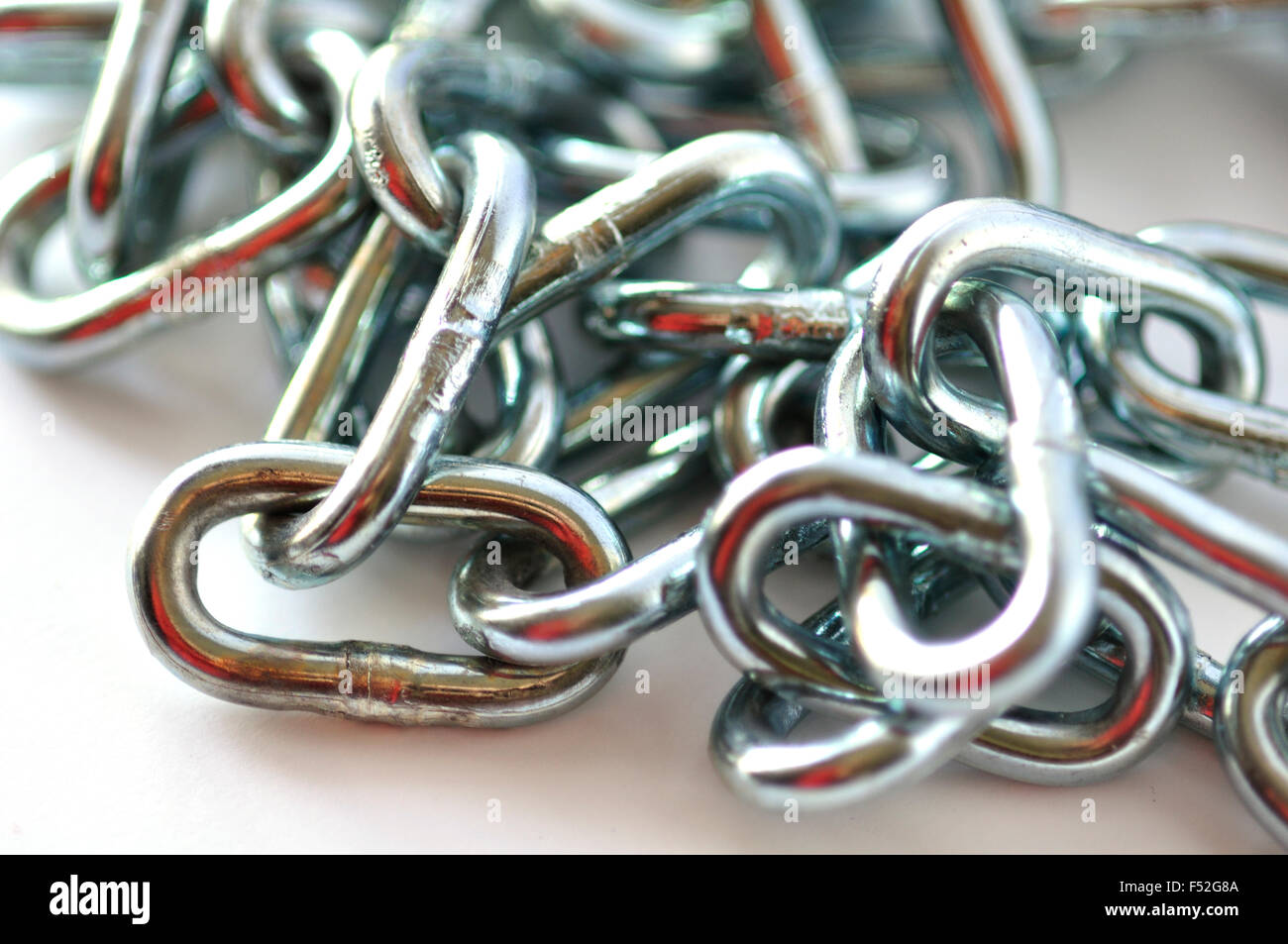 Close-up of a Chain Link Stock Photo - Alamy