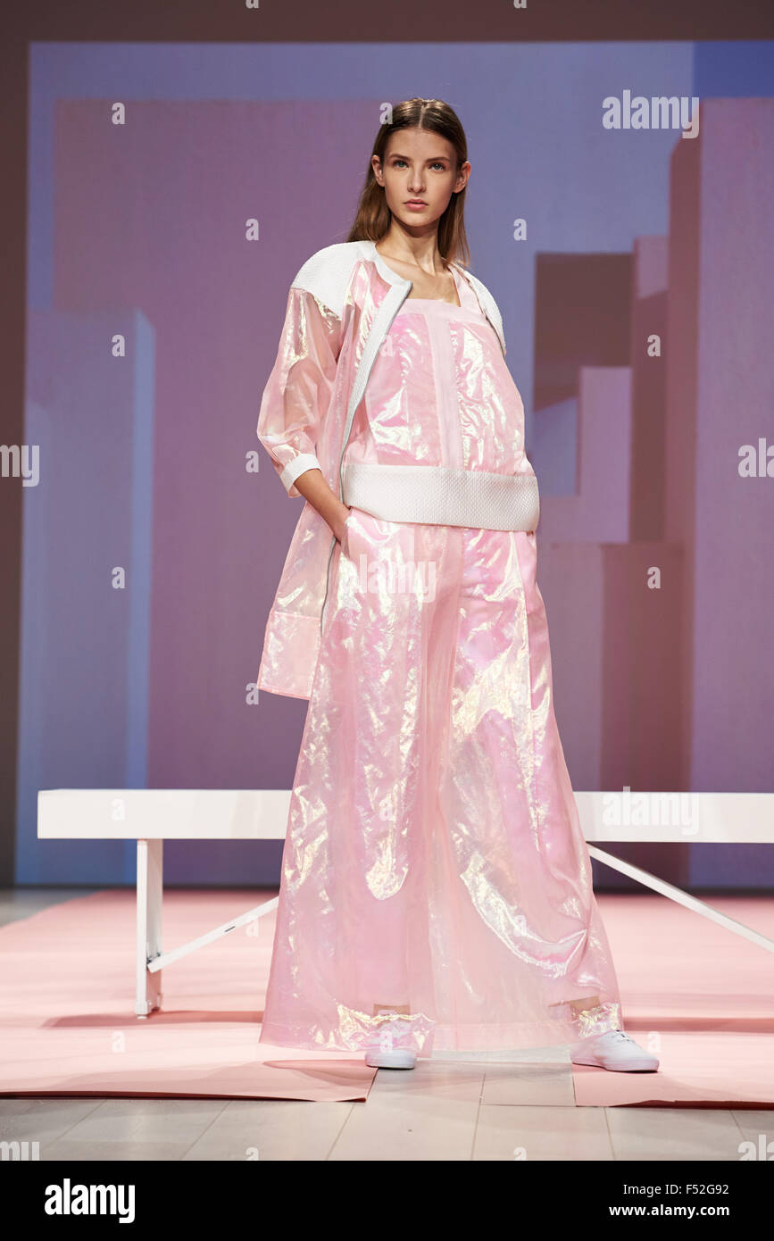 Model walking at the Ashtiani show during Toronto world master card ...
