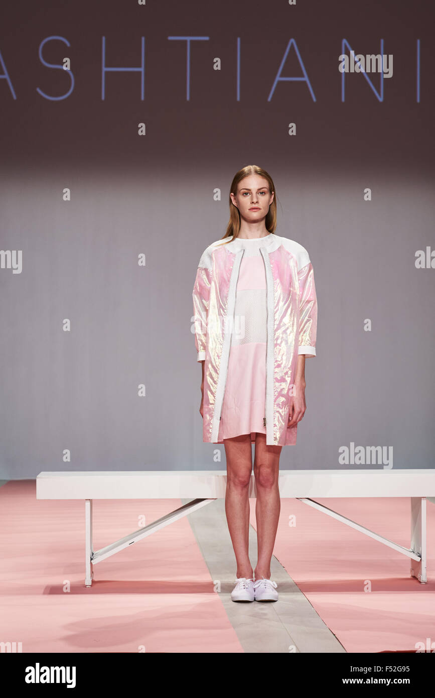 Model walking at the Ashtiani show during Toronto world master card ...