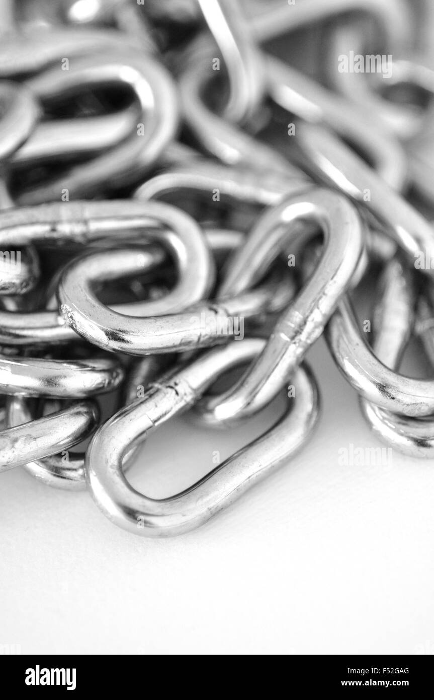 Close-up of a Chain Link Stock Photo - Alamy
