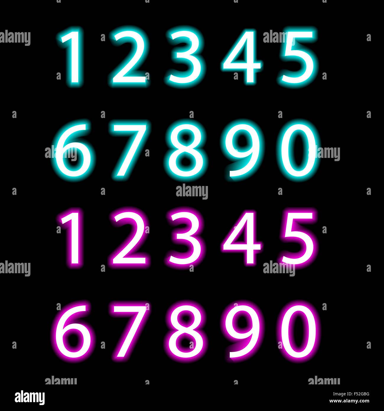 Number set hi-res stock photography and images - Alamy