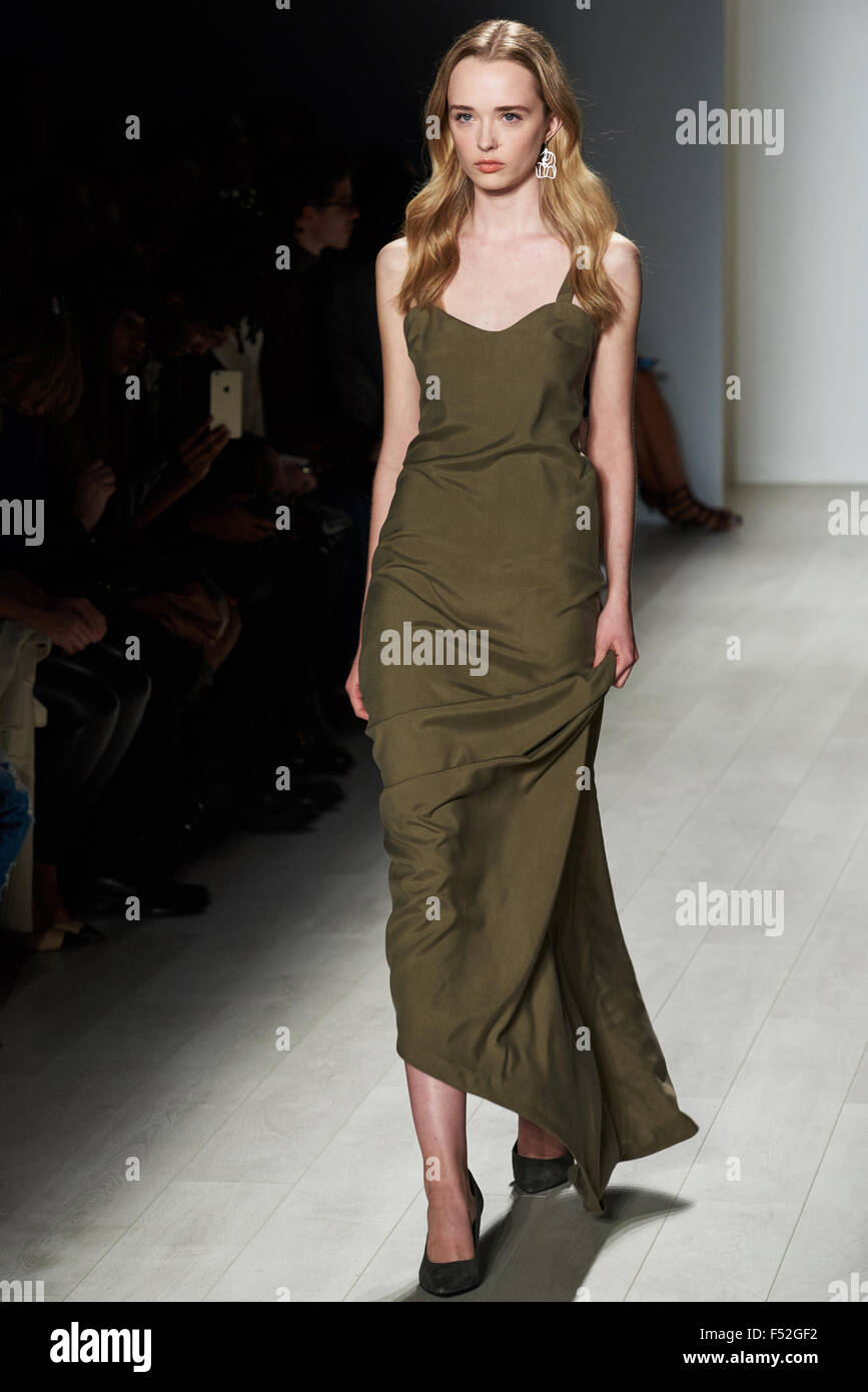 Model walking at the Malorie Urbanovitch show during Toronto world ...