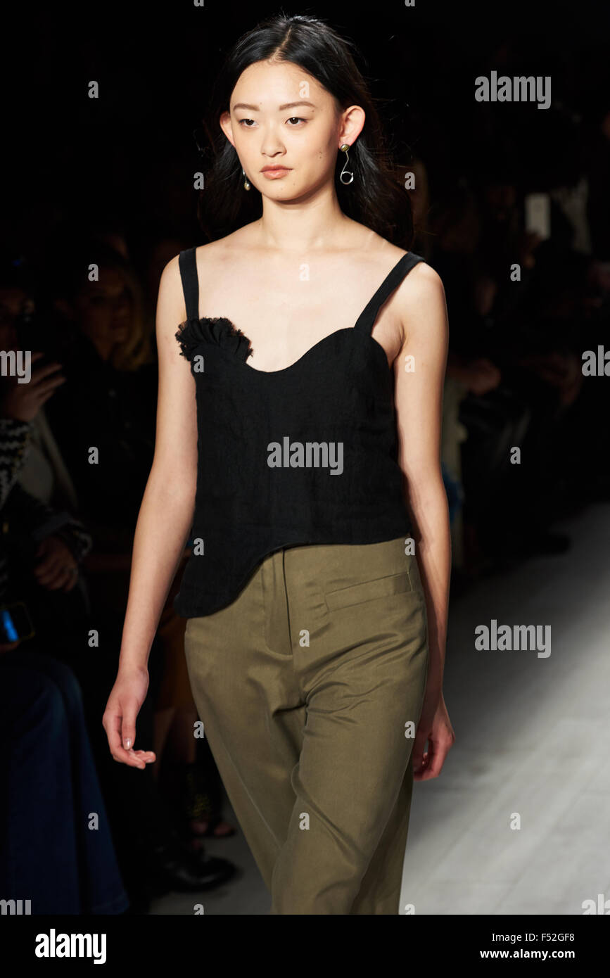 Model walking at the Malorie Urbanovitch show during Toronto world ...