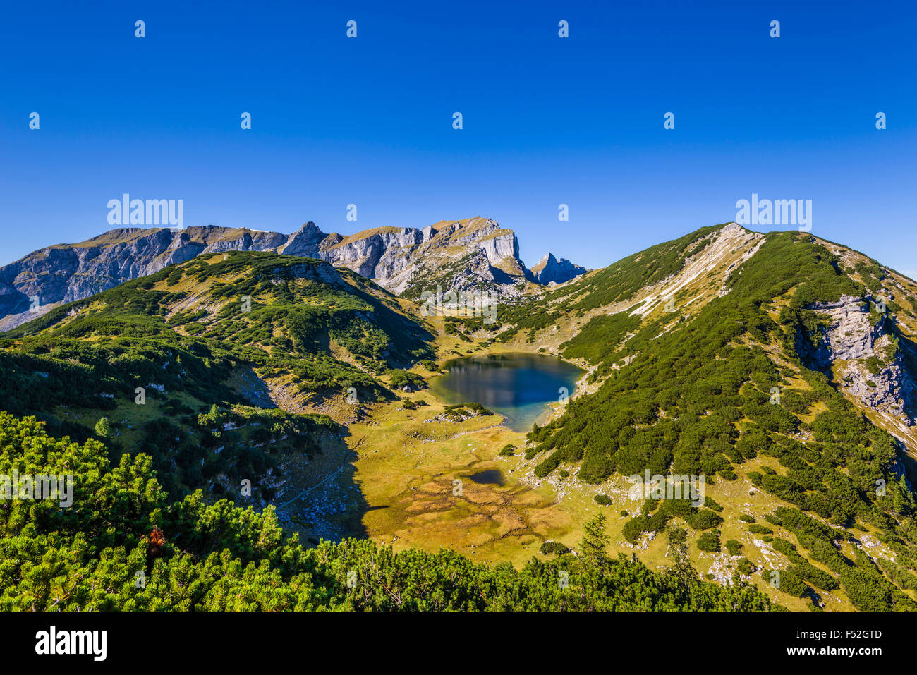 Austria, Tyrol, Rofangebirge (mountains), Kramsach, Ziereiner See (lake ...