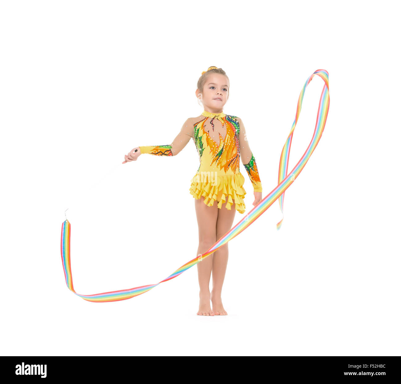 Gymnast with ribbon hi-res stock photography and images - Alamy