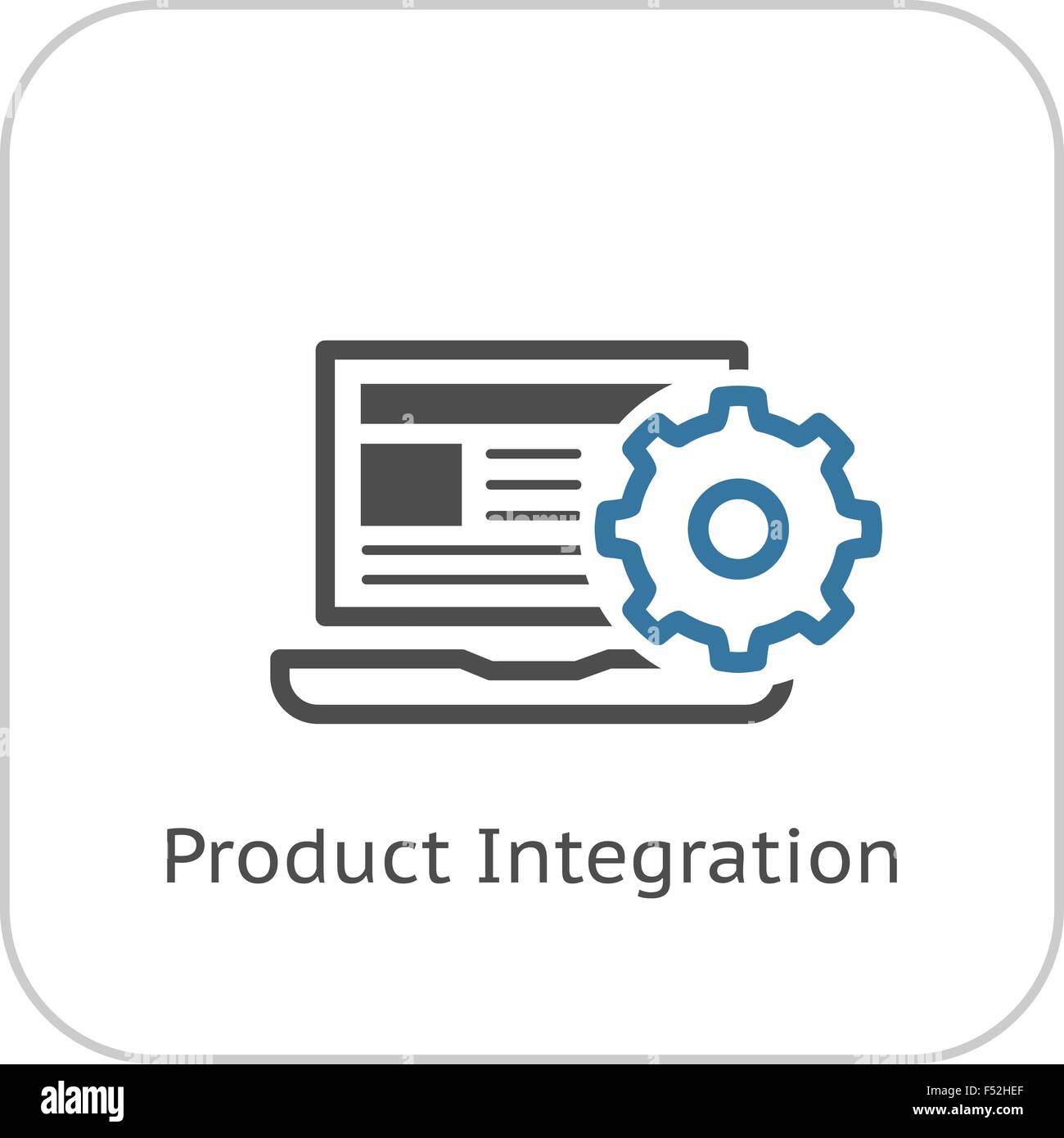 Product Integration Icon. Flat Design Stock Vector Image & Art - Alamy