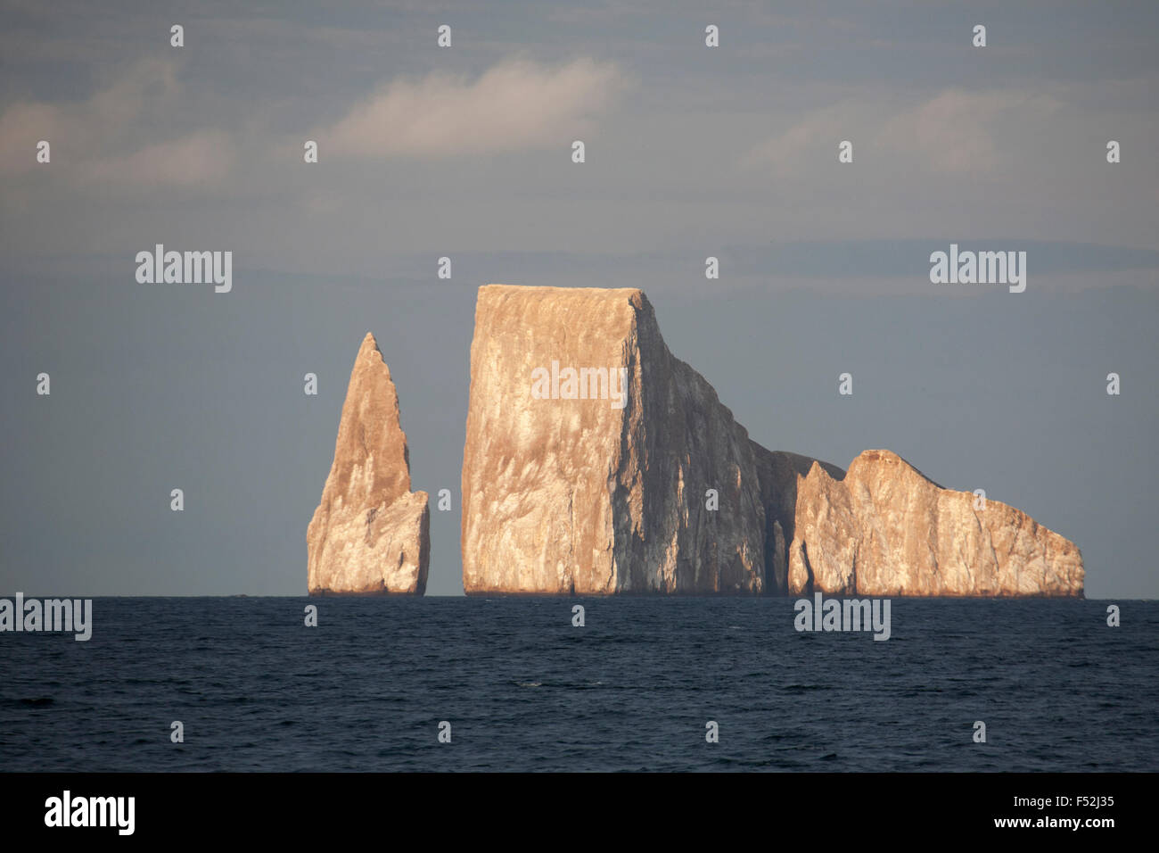 Kicker Rock, remnant of an eroded volcanic tuff cone in the South ...