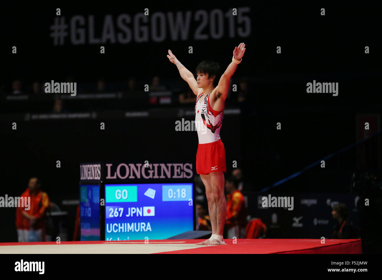 The SSE Hydro Arena, Glasgow, Great Britain. 25th Oct, 2015. Kohei ...