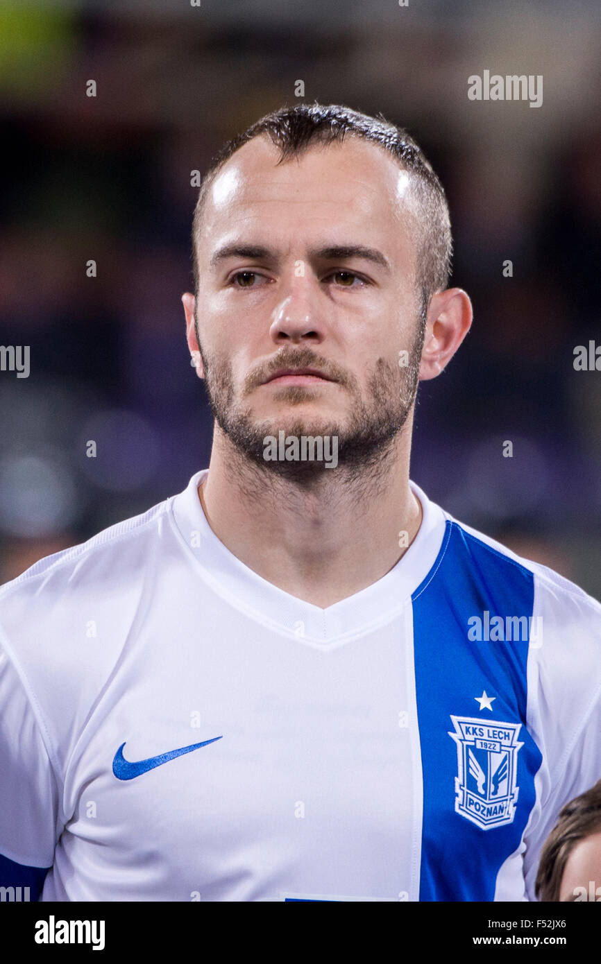 Florence, Italy. 22nd Oct, 2015. Gergo Lovrencsics (Lech) Football ...