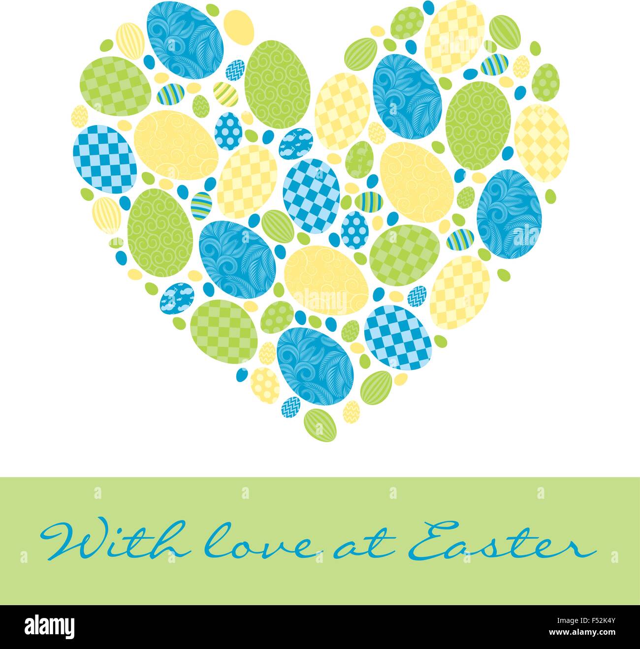 Heart made of Easter eggs in vector format Stock Vector Image & Art - Alamy