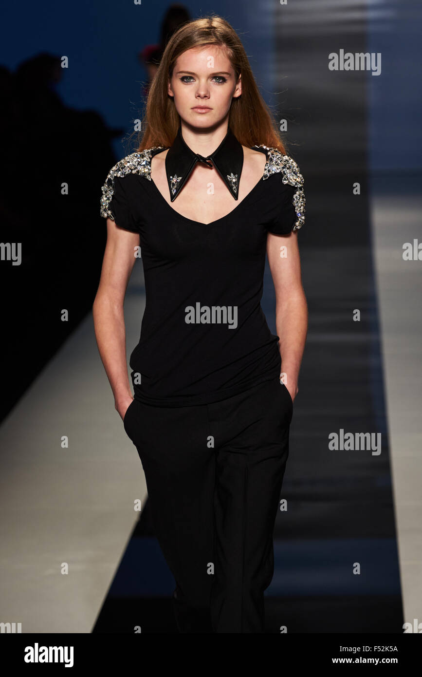Model walking at JACQUELINE PIRON show during Toronto world master card ...