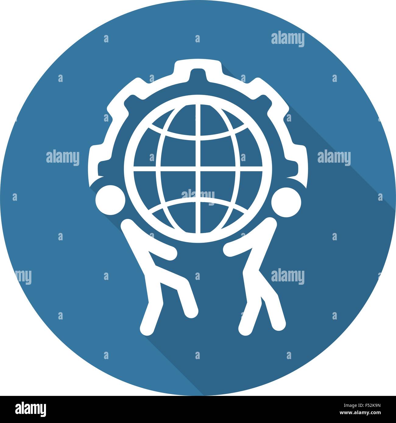 Global support icon hi-res stock photography and images - Alamy