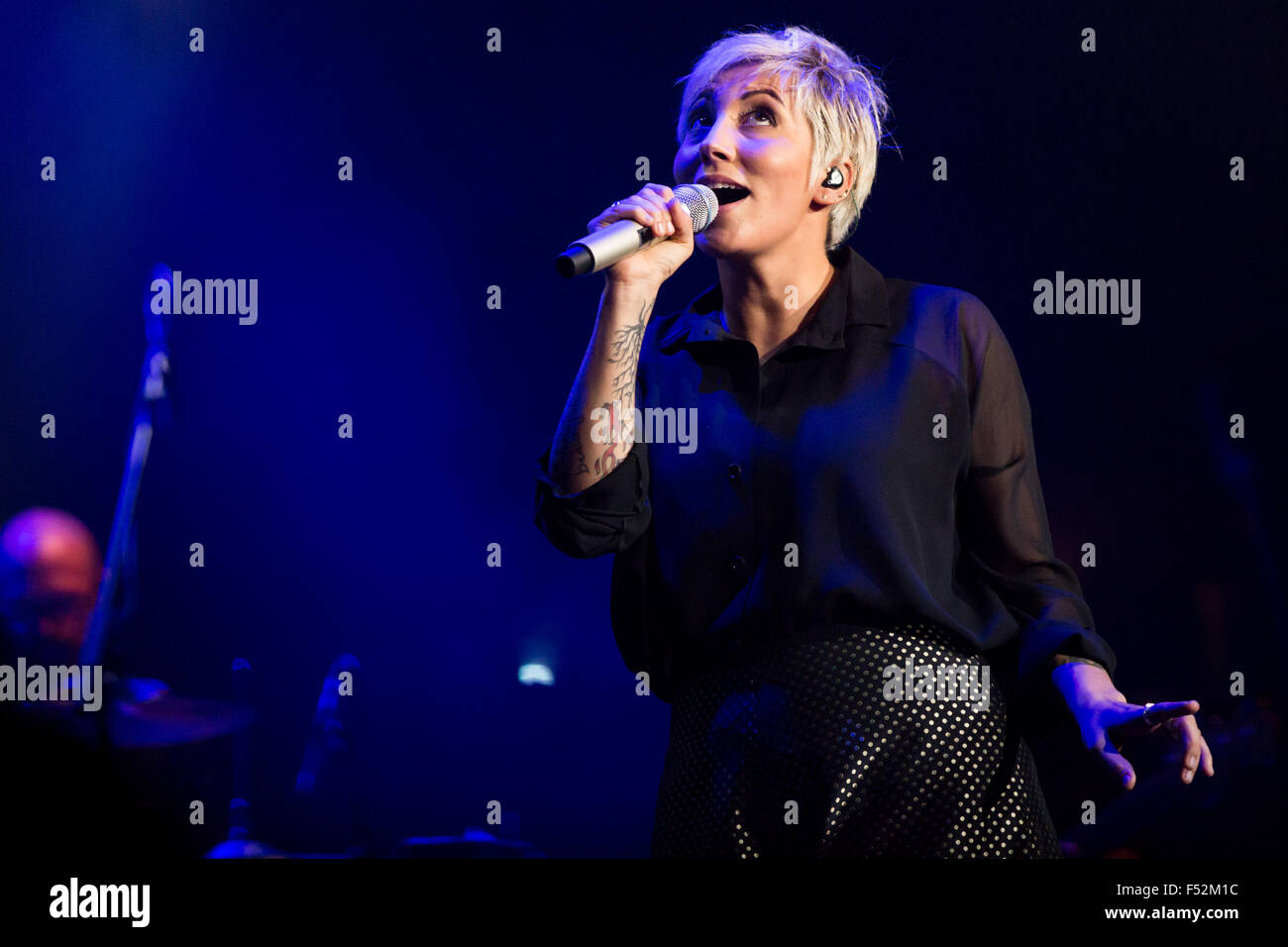 Turin, Italy. 26th Oct, 2015. Italian singer Malika Ayane performs ...