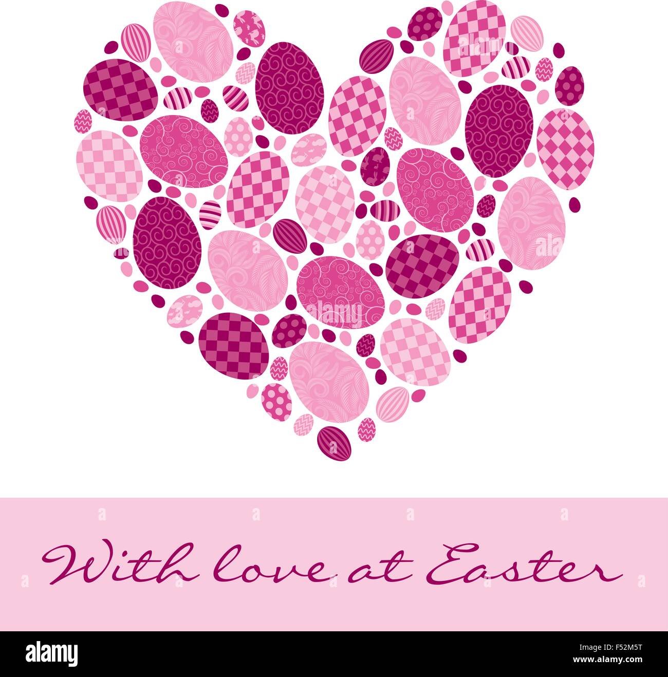 Heart made of Easter eggs in vector format Stock Vector Image & Art - Alamy