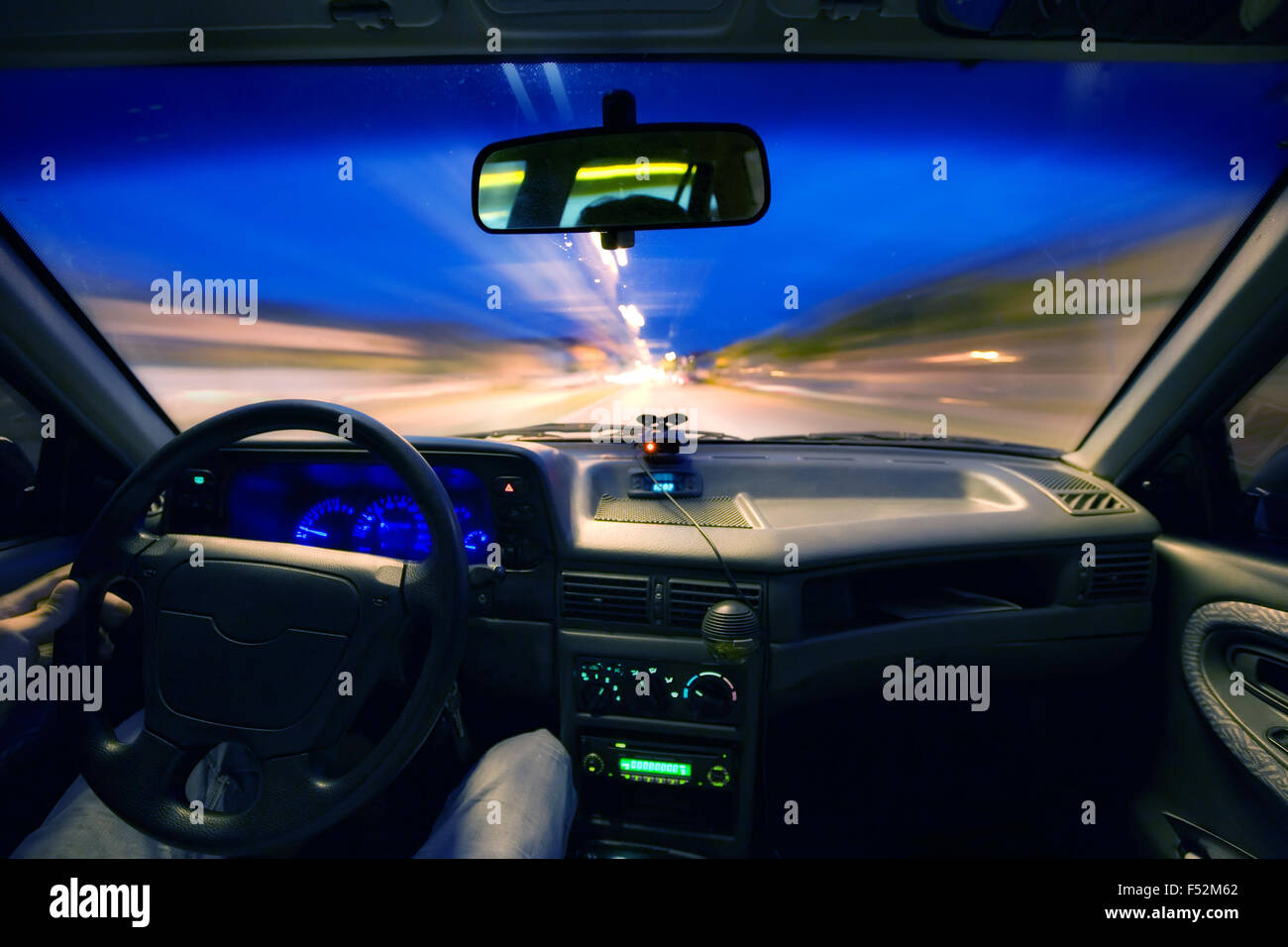 Car speeding motorway hi-res stock photography and images - Alamy