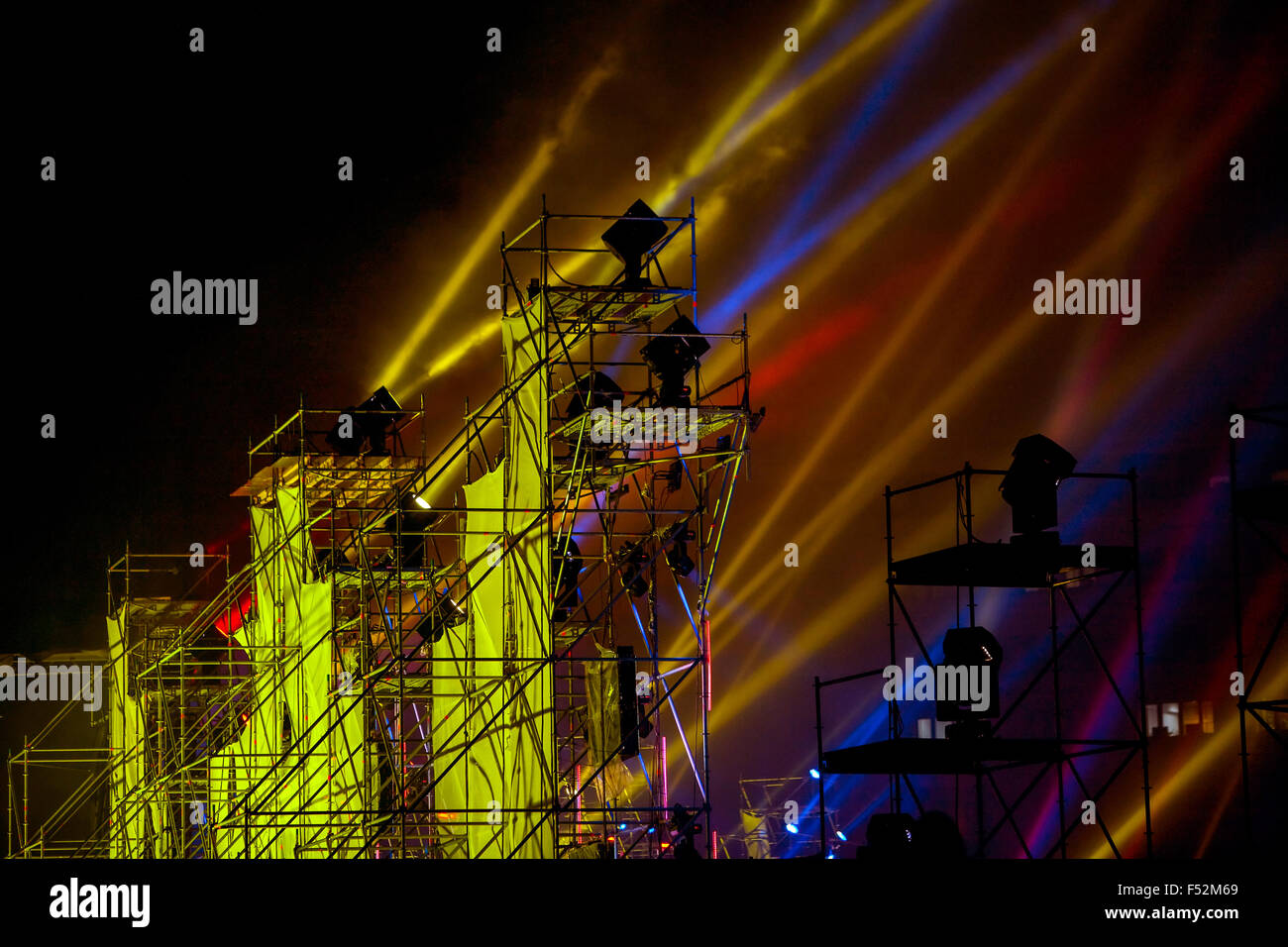Lighting Rigs Used For Public Shows And Events Stock Photo - Alamy