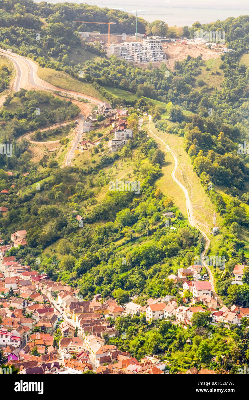 Aerial view housing forest hi-res stock photography and images - Alamy