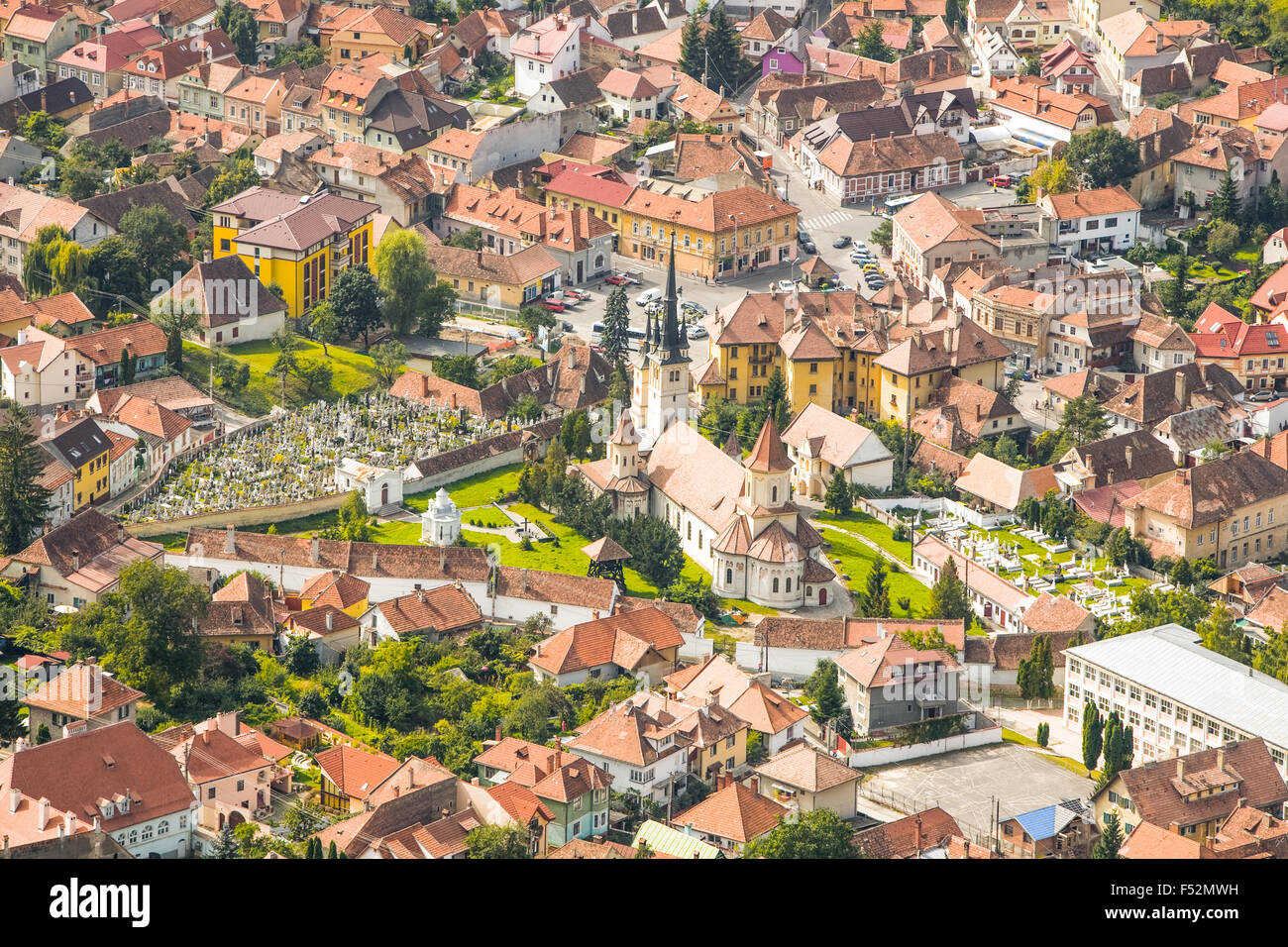 First Romania School In The City Of Brasov Stock Photo - Alamy