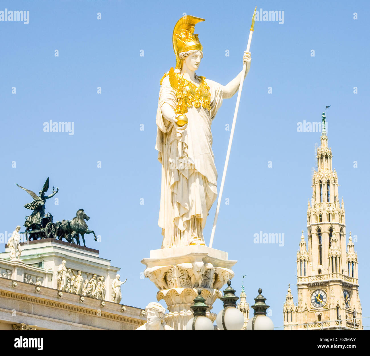 Pallas Athena Statue Stock Photo - Alamy