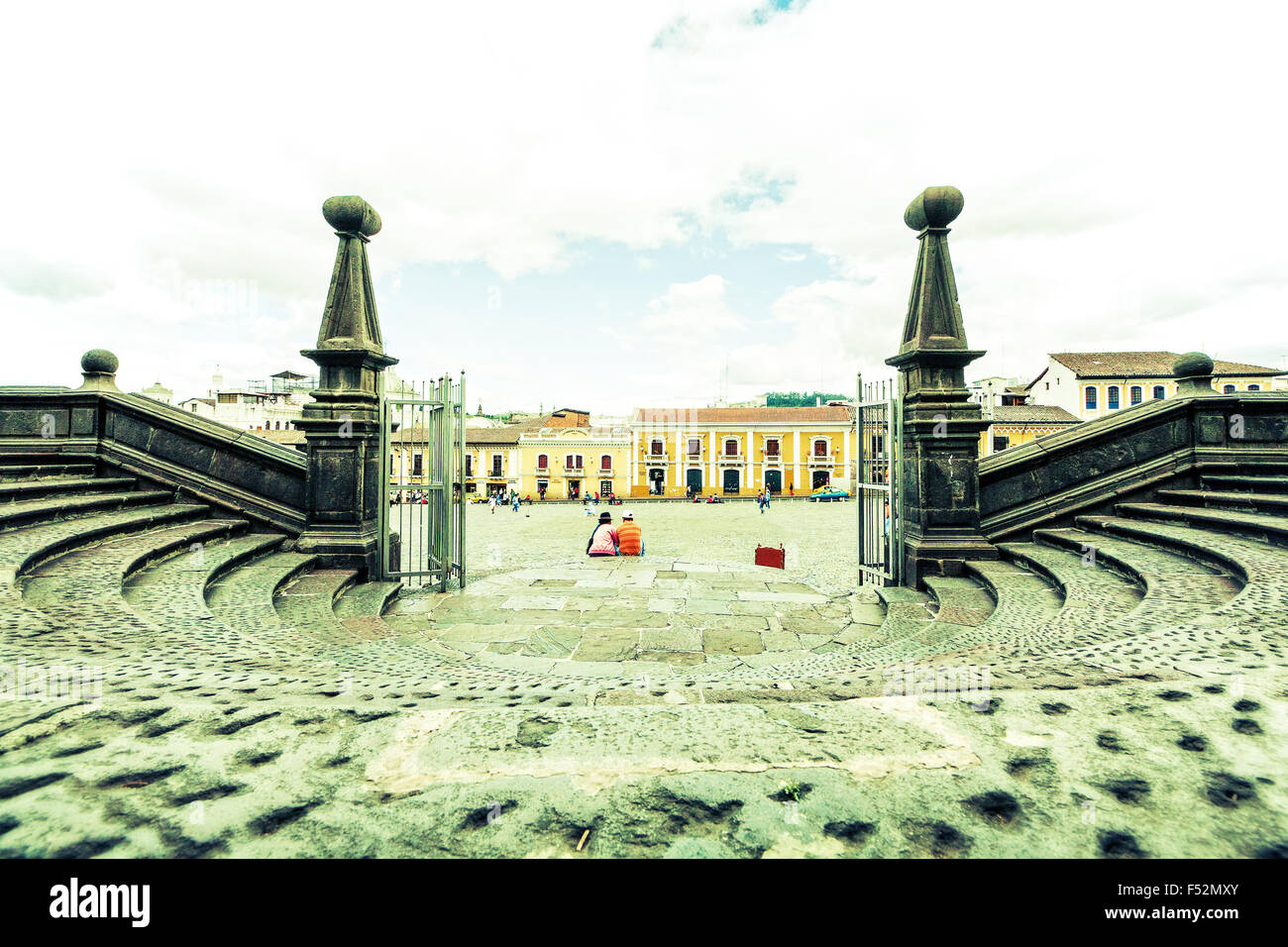Architecture Detail From Monastery Of San Francisco In Quito Ecuador ...