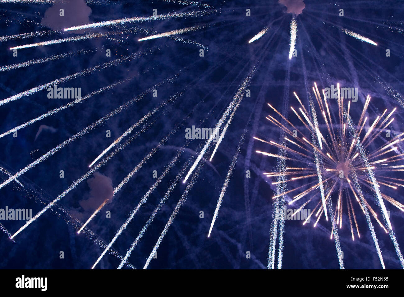 Medium Telephoto Shot Short Exposure For Capturing Explosion Detail ...