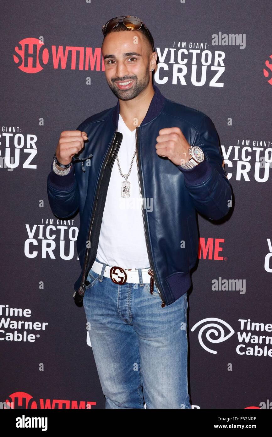 New York, NY, USA. 26th Oct, 2015. Paulie Malignaggi at arrivals for I ...