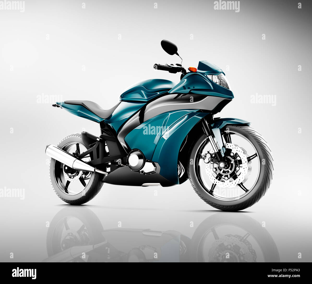 Brandless Motorcycle Motorbike Vehicle Concept Stock Photo - Alamy